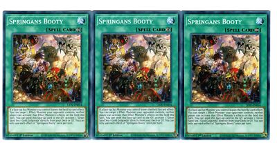 Yugioh- 3X Springans Booty - Common - 1st Edition - LIOV-EN054 - Near Mint | eBay