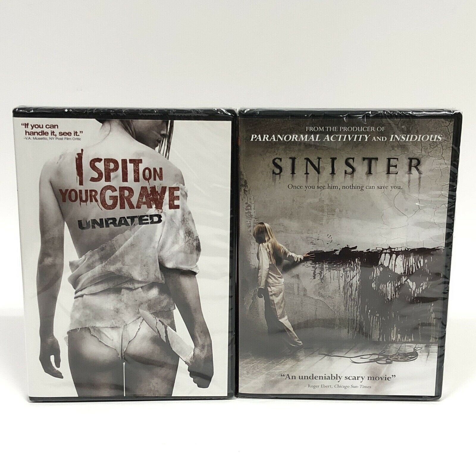 I Spit On Your Grave Unrated & Sinister New DVDs Sealed Horror Movies | eBay