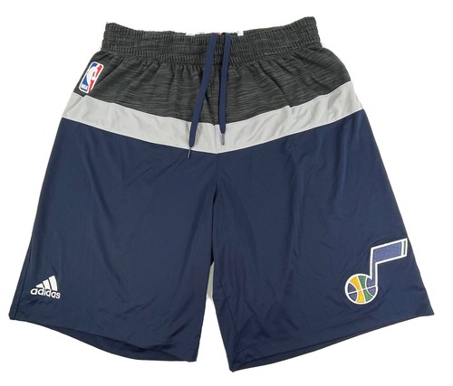 Adidas Utah Jazz Shorts Mens XL Gray/Blue Color Block NBA Basketball | eBay