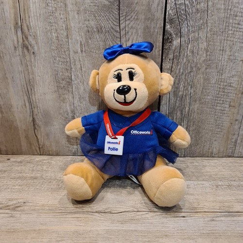OFFICEWORKS BEAR - ' POLLIE' Plush Toy 20cm | eBay Australia