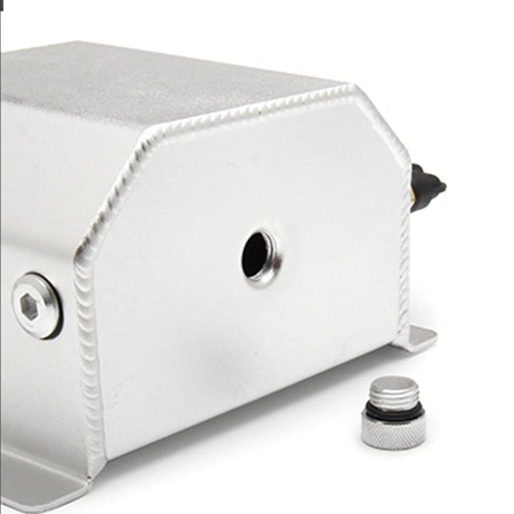 1L Aluminum Oil Catch Can Reservoir Tank Universal Breather Overflow ...