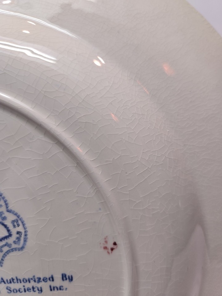 STAFFORDSHIRE TEXIAN CAMPAIGNE Authenic Reproduction Plate Mottahedeh ...