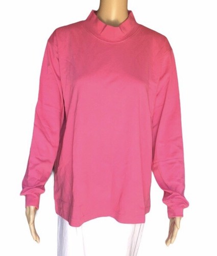 Appleseed’s Pink Long Sleeve Pullover Top Women’s Shirt NWOT Size 1X ...