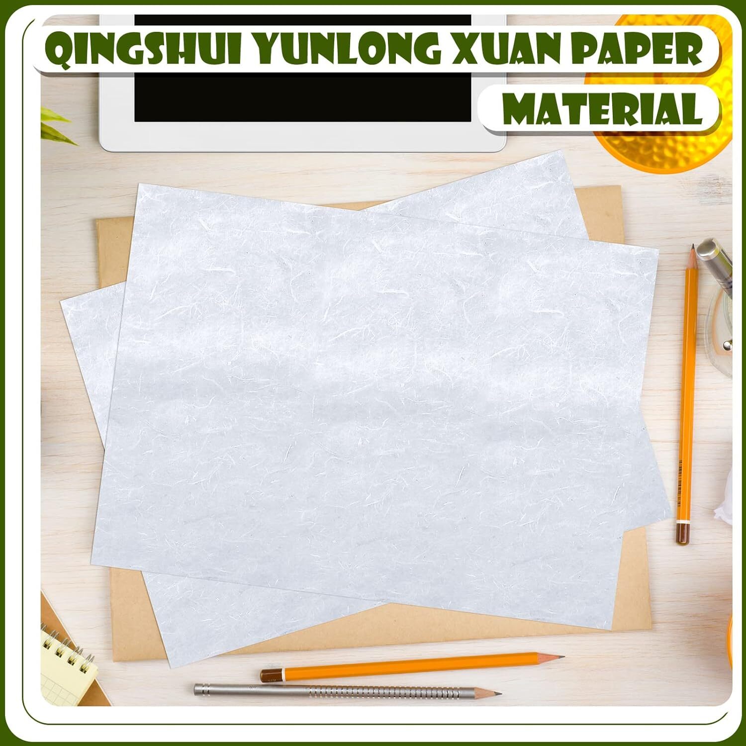 A4 Mulberry Paper Sheets Natural Fiber Rice Paper Handmade Decoupage ...