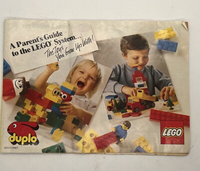 1987 A Parent's Guide to the LEGO System Catalog Booklet duplo 119317/ ...