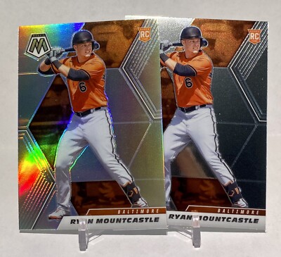 2021 Panini Mosaic Ryan Mountcastle (2 card) Silver Holo, base RC #245 ...