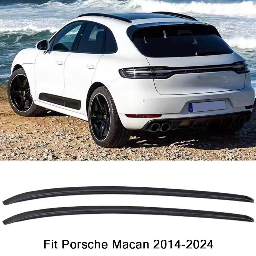 Black Roof Rack fits for Porsche Macan 2014-2024 Aluminum Glossy Cargo ...