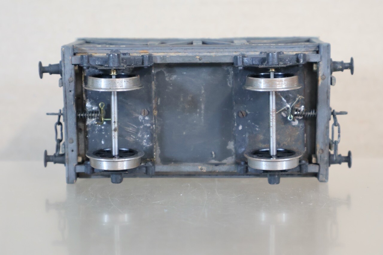 VINTAGE KIT BUILT 0 GAUGE CALEDONIAN CR COVERED GOODS WAGON 300409 og ...