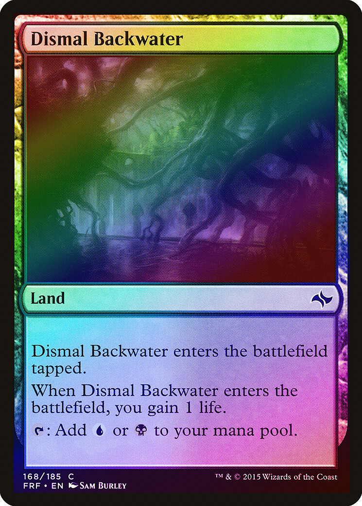 Dismal Backwater FOIL Fate Reforged PLD Land Common MAGIC MTG CARD ...