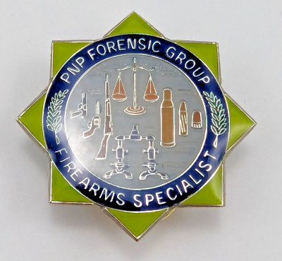 Philippine PNP National Police Forensic Group Firearms Specialist Badge ...
