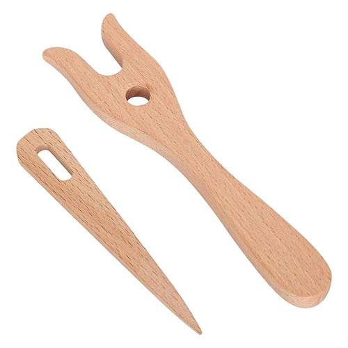 Knitting Fork Wooden Cord Making Hand Cut Lucet Fork Ancient Cording ...