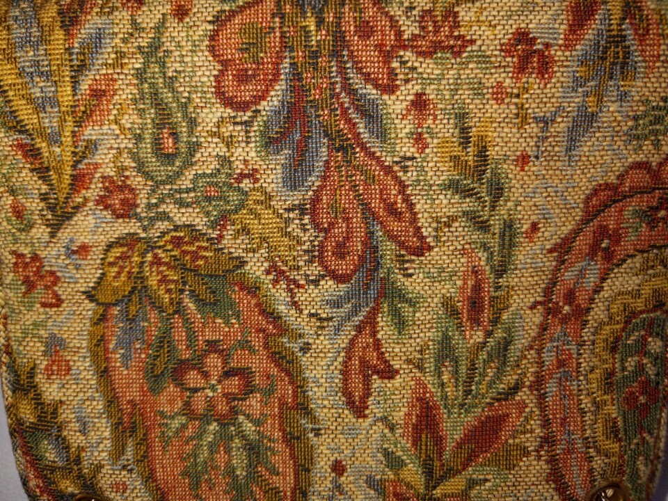 Vintage MM Morris Moskowitz Floral Paisley Tapestry Mini Handbag W ...