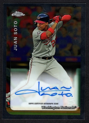 2019 Topps Chrome 1999 Topps Chrome Autographs Juan Soto /75 | eBay