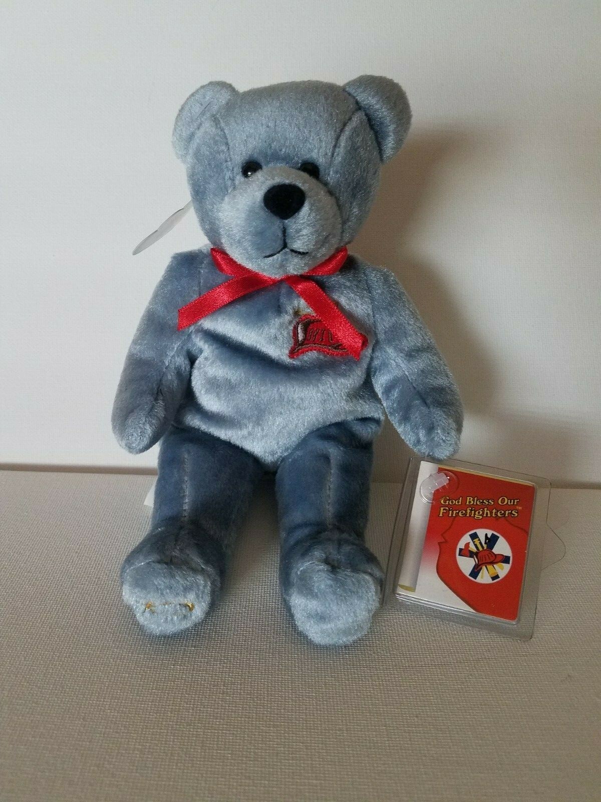 Holy Bears Community God Bless Our Firefighters Bear Beanbag 2001 Pin ...