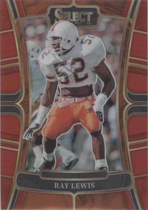 2023 Panini Select Draft Picks - Concourse Ray Lewis #78 Red Prizm /149 ...