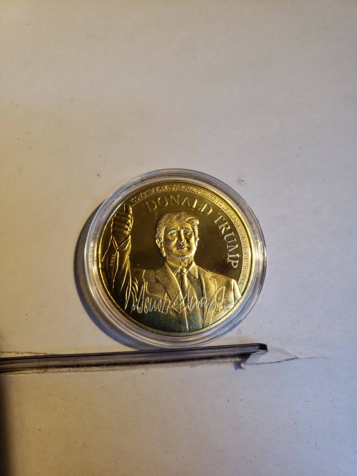 President Donald Trump Inaugural Gold Plated Commemorative Novelty Coin ...