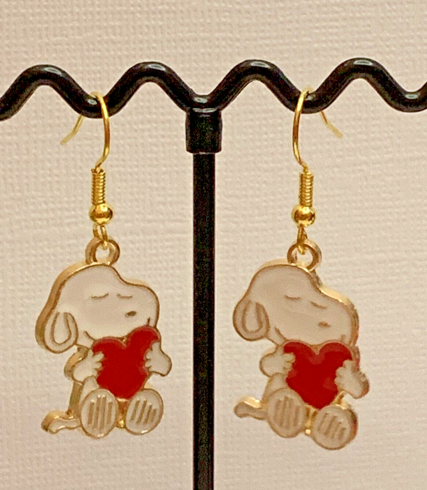 Snoopy Earrings, Gift Idea, Peanuts Earrings, Snoopy, Cute Earrings ...