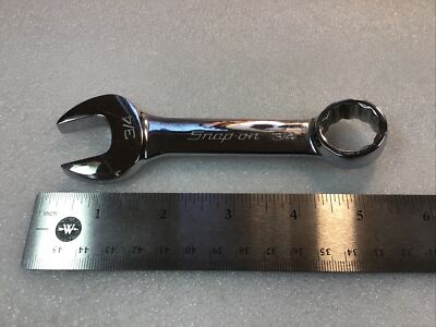 Snap On OX124 - 3/4” SAE, 12 PT., SHORT, CHROME, COMBINATION WRENCH-USA ...