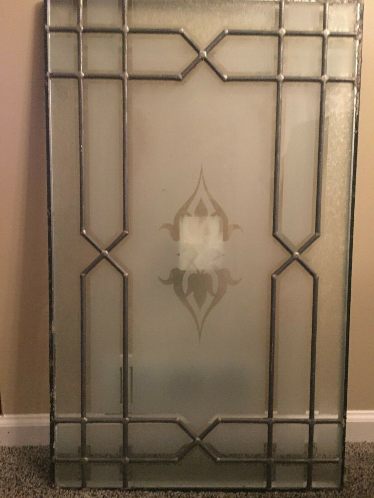Tempered, Insulated, Leaded glass window 22x36 $60 | eBay