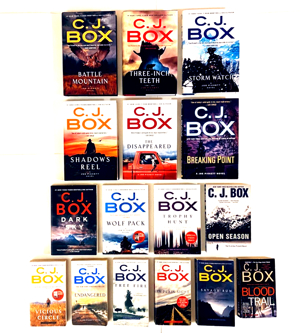 16 Book Lot by C.J. Box: Joe Pickett Series - HCDJs, TPBs, PBs | eBay
