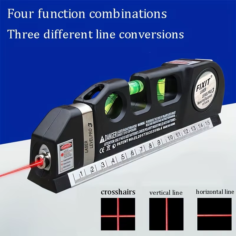 Laser Level Line Tool Multipurpose Laser Level Kit Standard Cross Line ...
