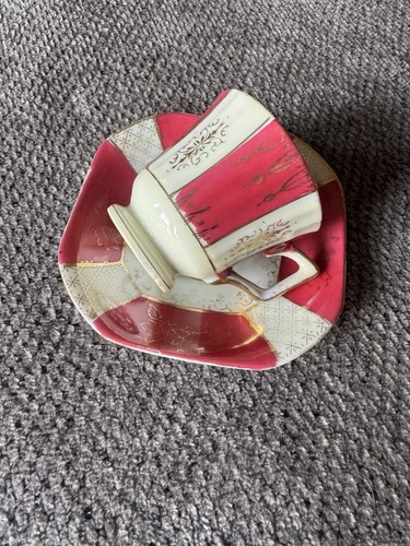 Vintage Wales Tea Cup & Saucer gold inlay Design Made In Japan 1921 ...