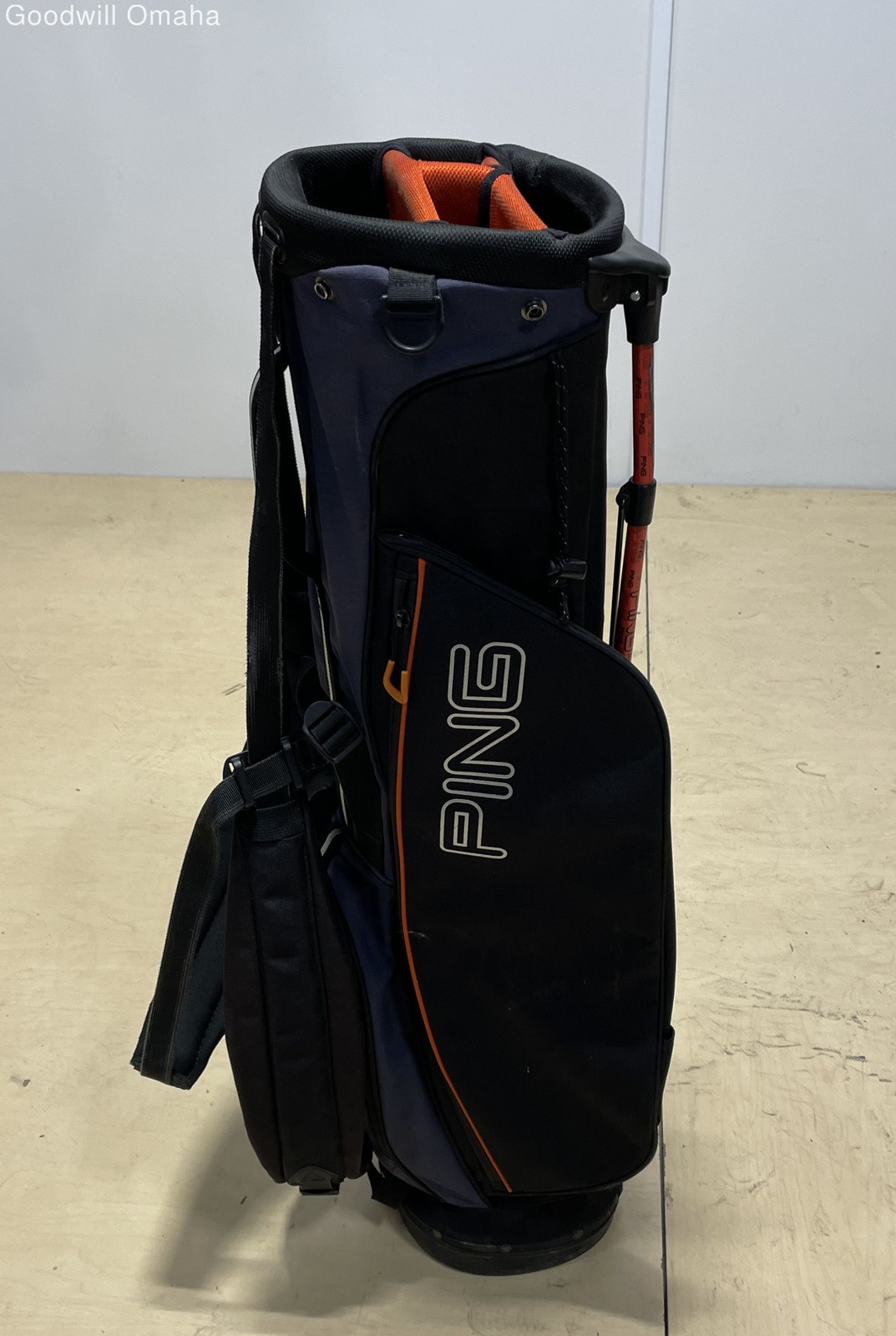 Ping L8 Hoofer 4-Way Divider Golf Stand Bag (Black/Orange) W/ Shoulder ...