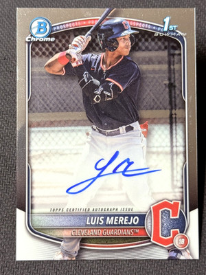 2025 Bowman Chrome 1ST PROSPECT ROOKIE AUTO Luis Merejo, item 1 | eBay