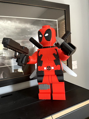 3D Printed. 9" Lego inspired Deluxe Deadpool Figure | eBay