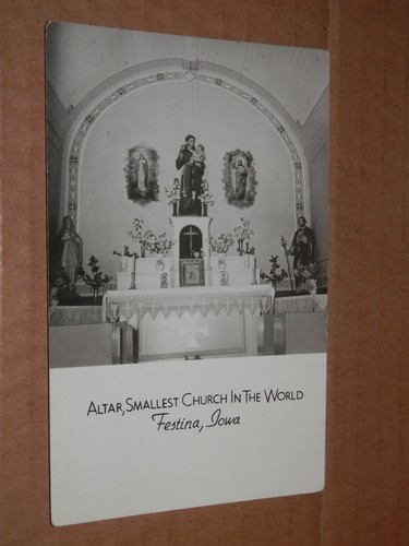 FESTINA IOWA - 1930'S-1940'S ERA REAL-PHOTO POSTCARD - ALTAR in ...