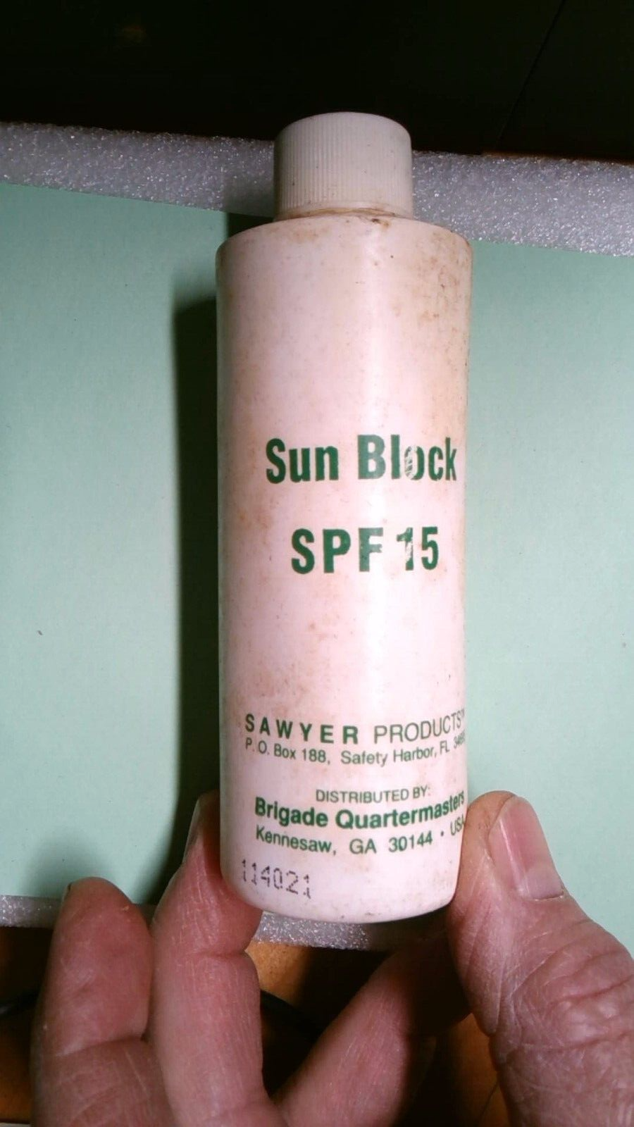 DESERT SHIELD STORM GULF WAR MILITARY SPF-15 SUNBLOCK OWN A PIECE OF ...