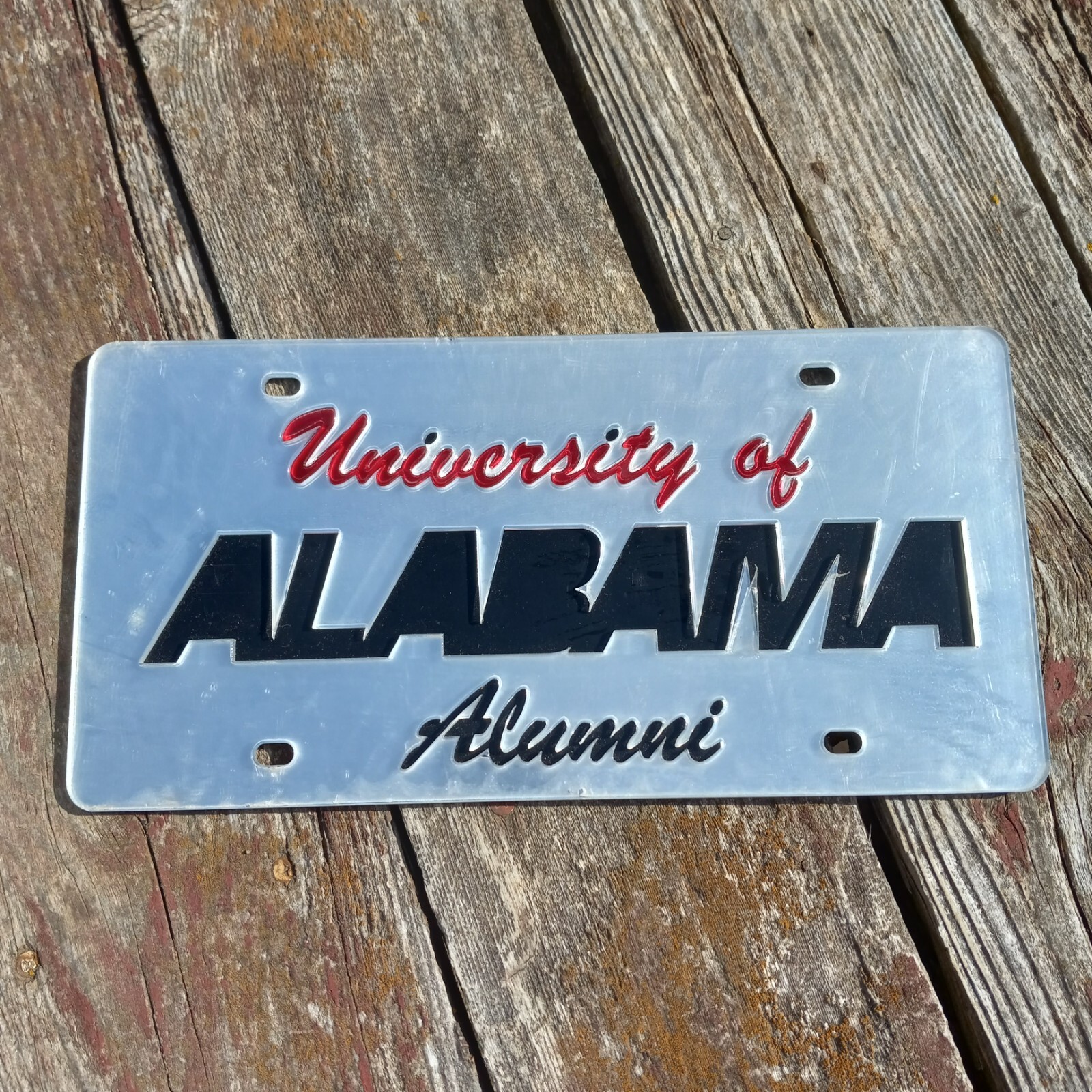 Booster License Plate: University of Alabama Alumni (hard plastic ...