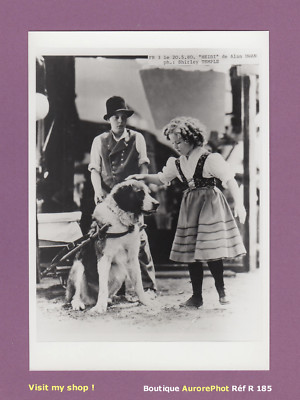 PHOTO DE PRESSE CINÉMA : SHIRLEY TEMPLE DANS LE FILM "HEIDI", CHIEN ...