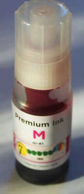 2 x generic GI61 Magenta dye base colour ink set G-61M for canon G3620 ...