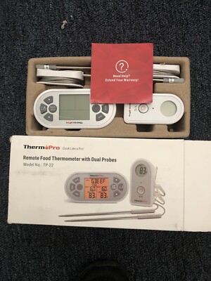 THERM PRO THERMOMETER With Dual Probes TP-22 | eBay