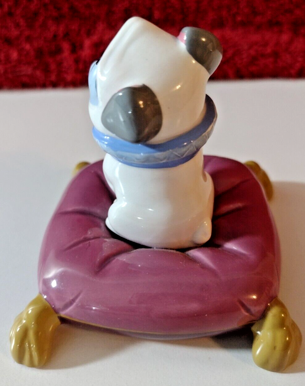 DISNEY Pocahontas Percy Dog Pug On Pillow Ceramic Figurine | eBay