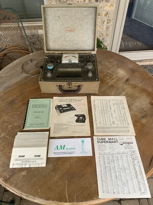 VINTAGE HEATHKIT TC-2 PORTABLE TUBE TESTER.POWERS UP,W/MANUAL,LOTS OF ...