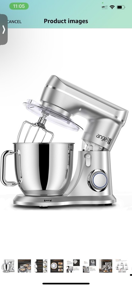Mini Angel Stand Mixer,10-Speed 5QT Kitchen Electric Mixer,Tilt-Head ...