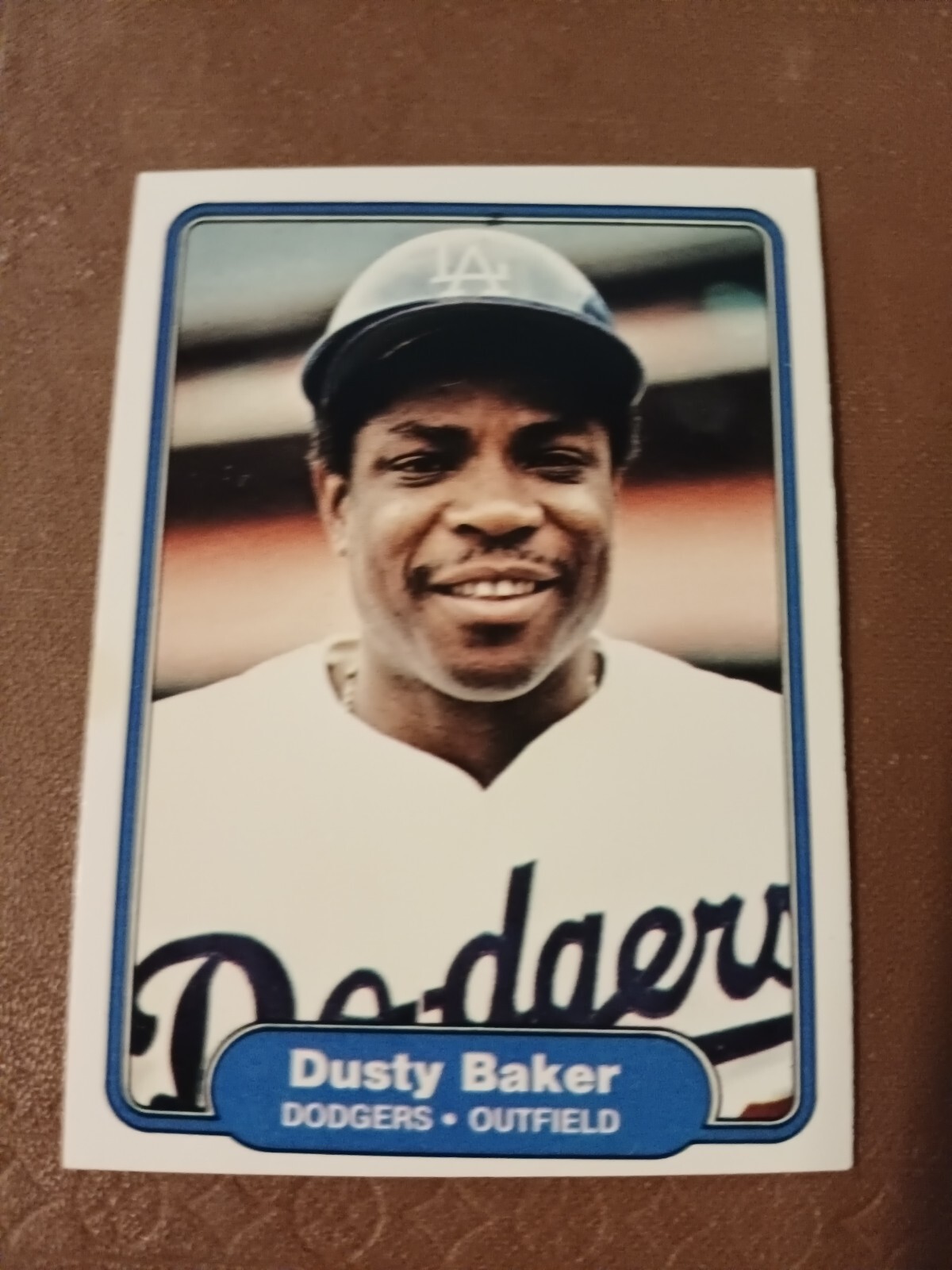 1982 DUSTY BAKER FLEER BASEBALL CARD #1 LOS ANGELES DODGERS ASTROS ...
