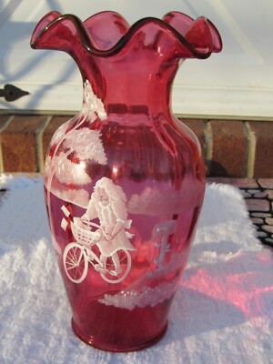 Fenton 2002 #5985 MH "Special Delivery" Mary Gregory Collection ...