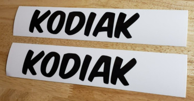 KODIAK canoe kayak Decals Stickers gloss Black 8" USA FAST | eBay