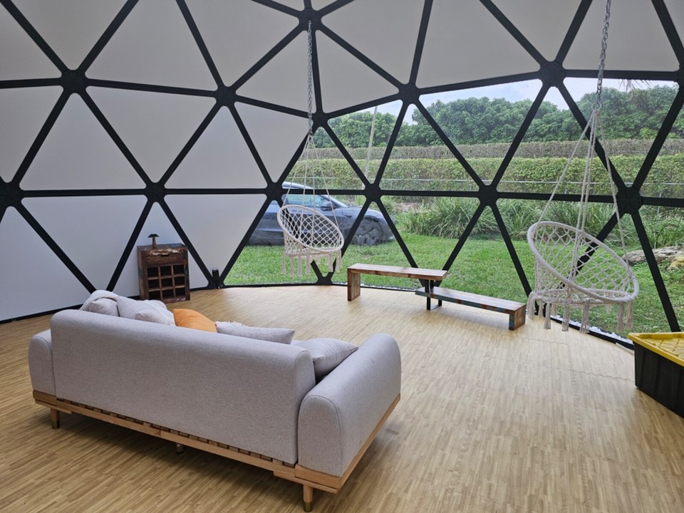 50% OFF - Two Geodesic Domes Prefabricated Kit for Glamping Business or Backyard | eBay