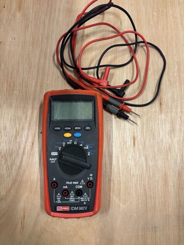 Fluke Multimeter RS Pro IDM 981V Digital Multimeter with Case | eBay UK