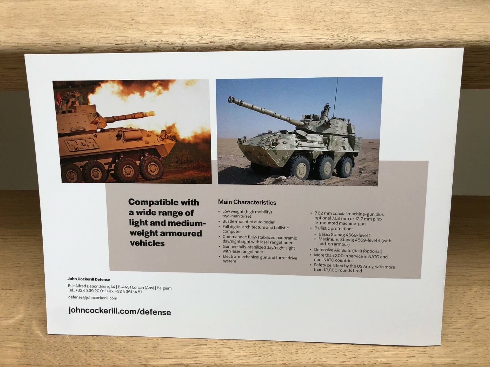 John Cockerill Defense (Belgium) LCTS 90MP 90mm turret brochure | eBay