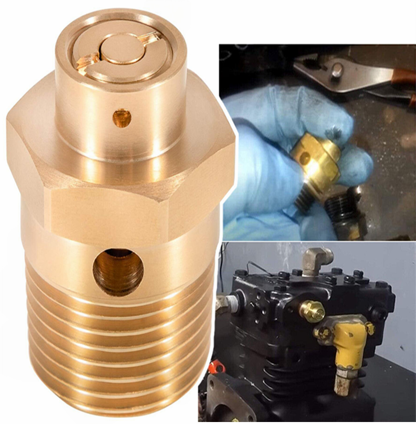 ST-4 Safety Pop Off Valve for Tu-Flo 550 & 750 Compressors for Bendix ...