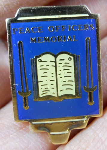 vintage Peace Officers Memorial lapel pin police | eBay