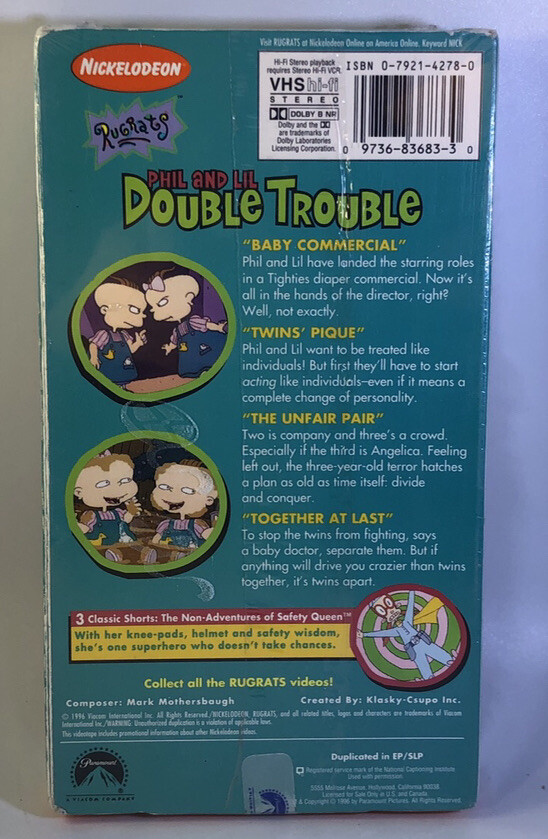 Rugrats Phil Y Lil Double Trouble Vhs Rugrats Phil And Lil Double