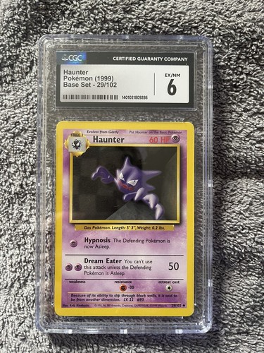 Pokémon TCG Haunter Base Set 29/102 CGC 6 | eBay