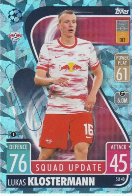 ⚽ LUKAS KLOSTERMANN 2021 Topps Attax Crystal # SU 40 UEFA soccer card ...