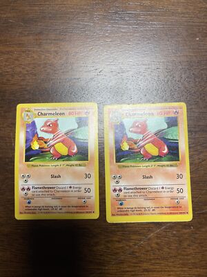Pokémon TCG Charmeleon Base Set 24/102 Regular Shadowless Uncommon | eBay
